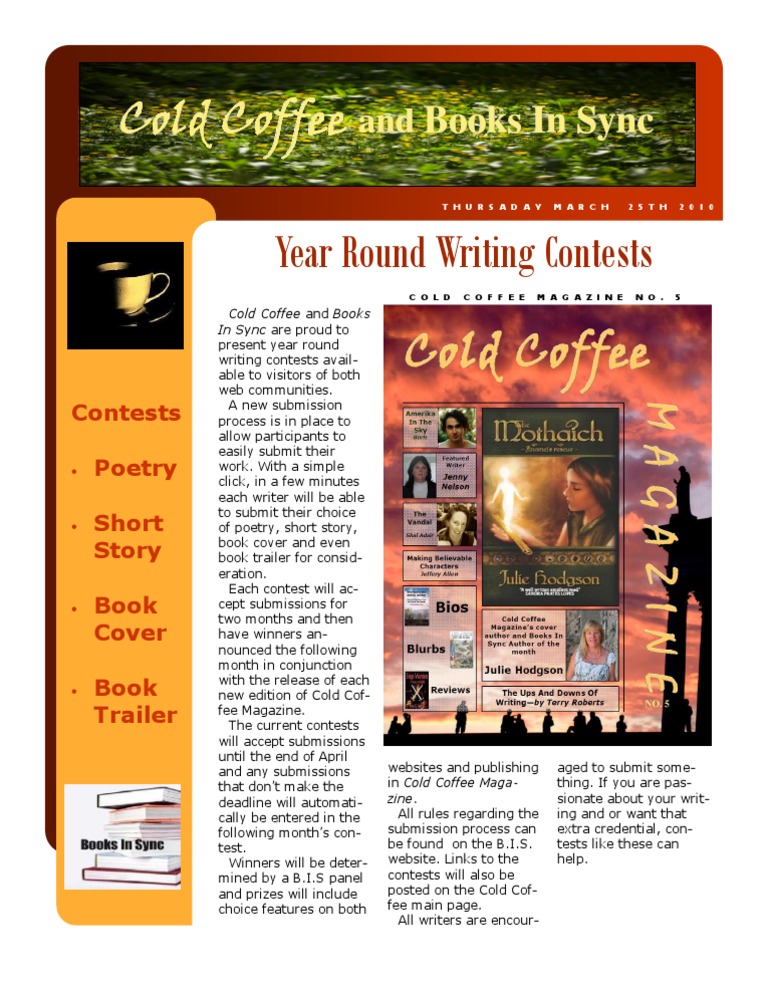 Year-Round Writing Contests Announced | PDF