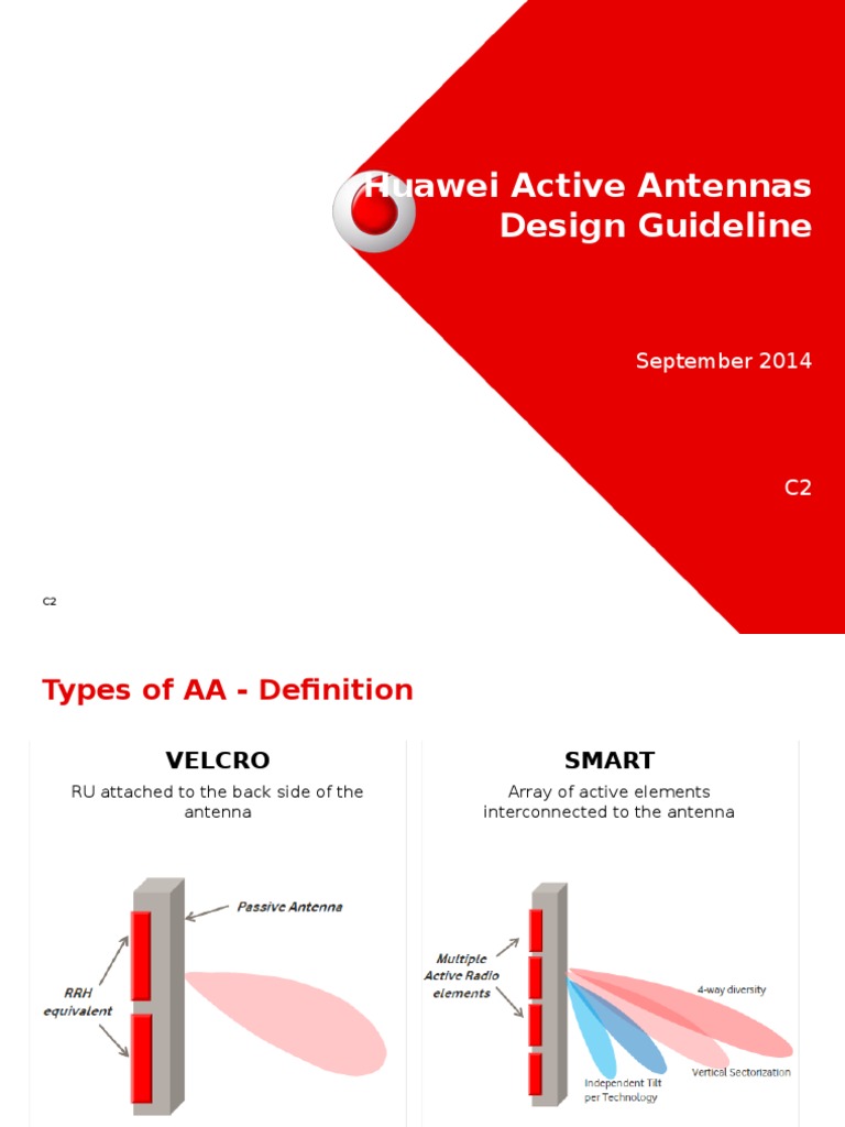 Huawei Active Antennas Design Guideline v05 VF-ES | Antenna (Radio ...