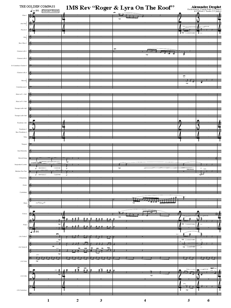 1M8 Roger & Lyra On The Roof (Rev) | PDF | Clarinet | Musical Instruments