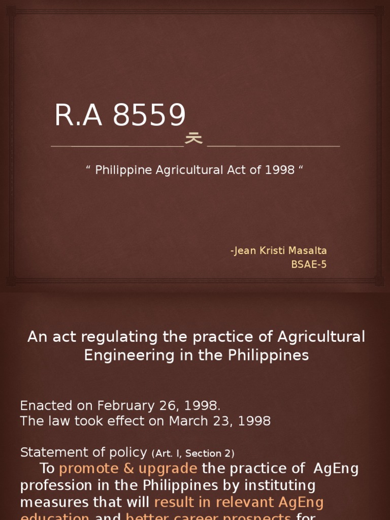 RA 8559 | Engineer | Engineering