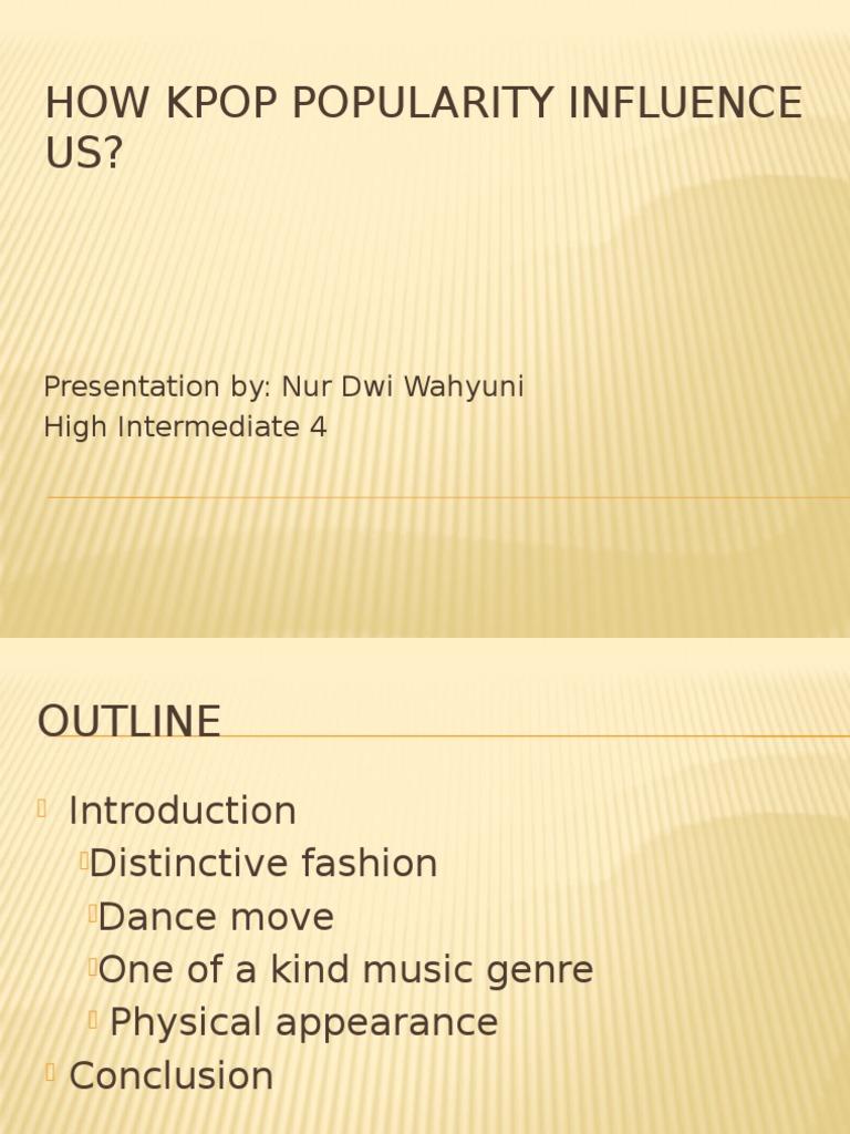 K-Pop's Influence on US Popularity | PDF | Art | Self-Improvement