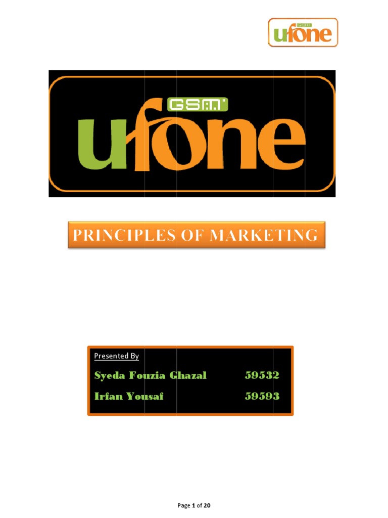 Ufone (Report) | PDF | Short Message Service | Multimedia Messaging Service
