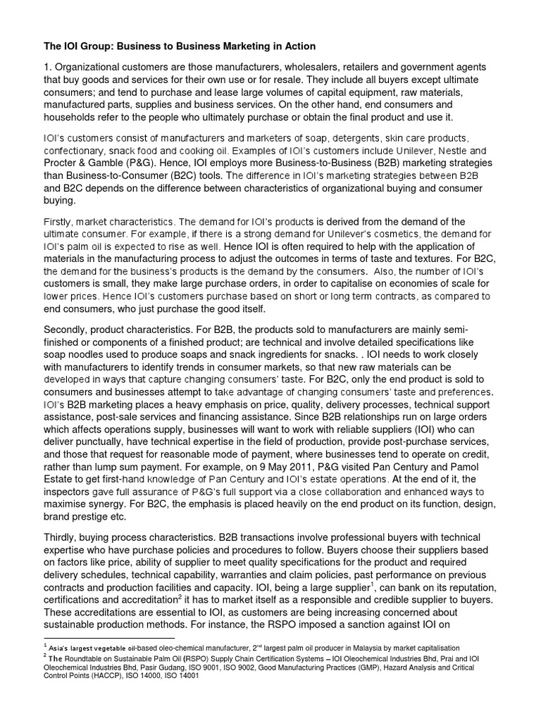 IOI Group | Download Free PDF | Retail | Microeconomics