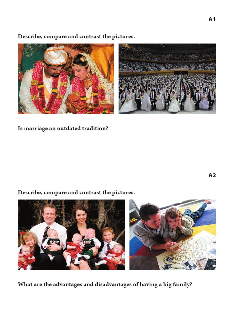 A1 Describe, Compare and Contrast The Pictures | PDF | Lifestyle | Business