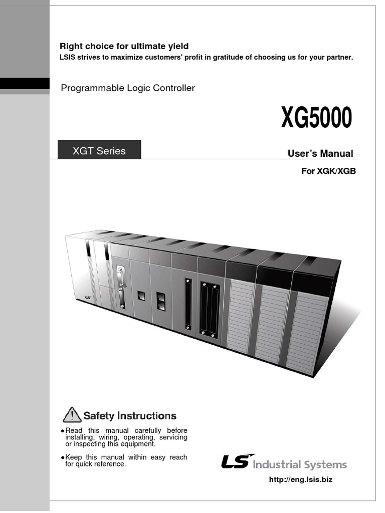 XG5000 (XGK-XGB) PDF | PDF | Programmable Logic Controller | Electrical ...