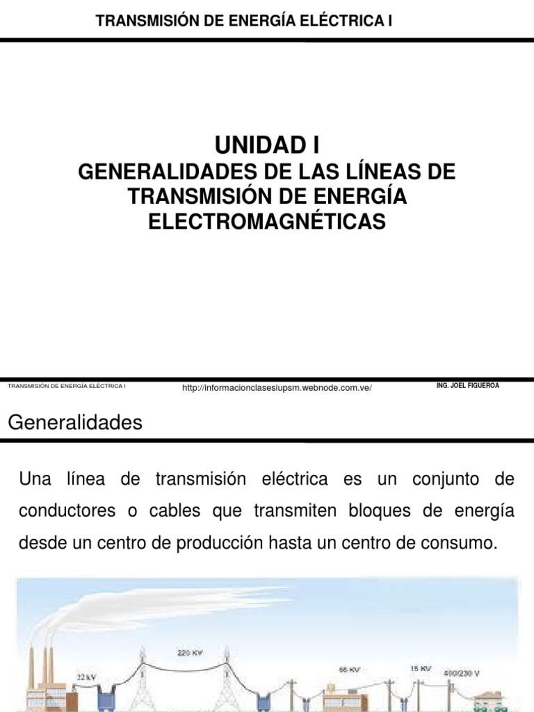 Generalidades de Las Lineas de Transmision | PDF | Línea de transmisión | Corriente eléctrica