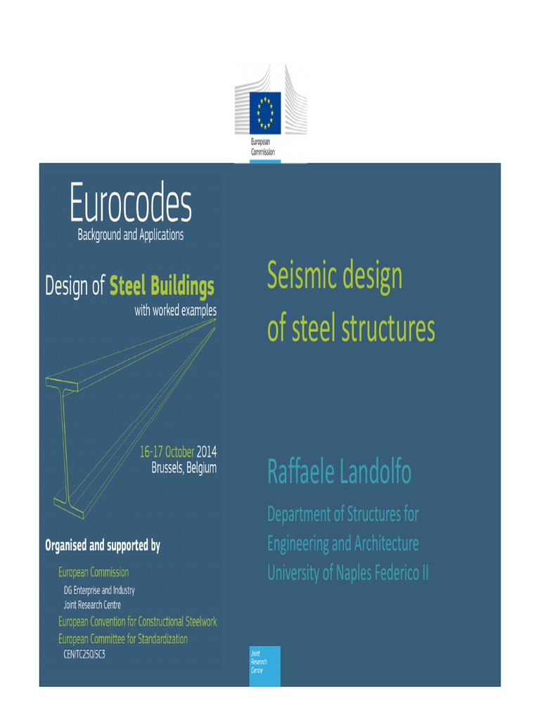 09 Eurocodes Steel Workshop LANDOLFO | PDF | Earthquakes | Beam (Structure)