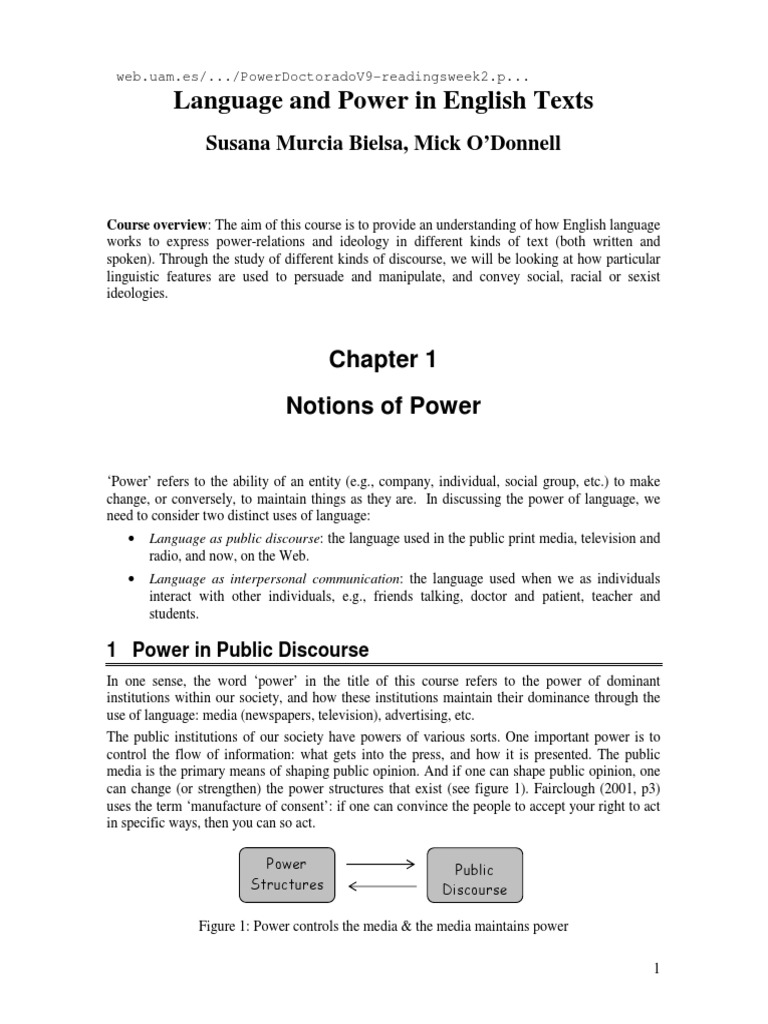 Language Power | PDF | Power (Social And Political) | News