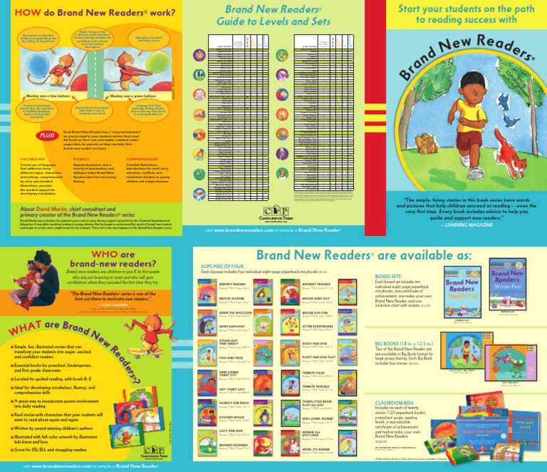 Brand New Readers Brochure | PDF | Reading Comprehension | Vocabulary