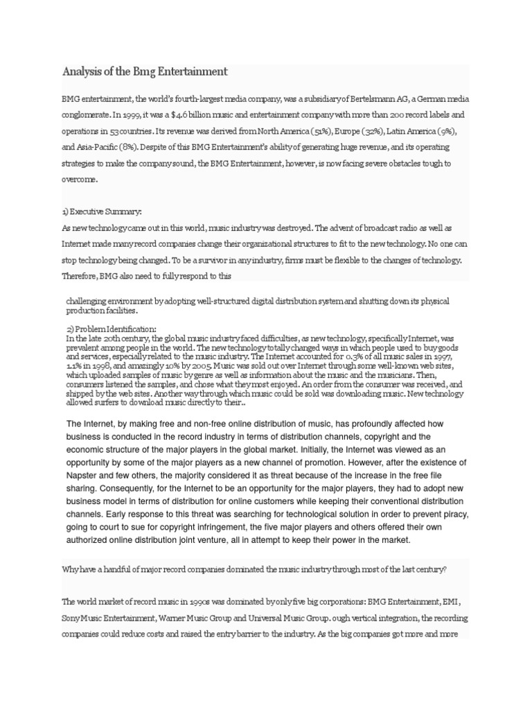 BMG Entertainment | PDF