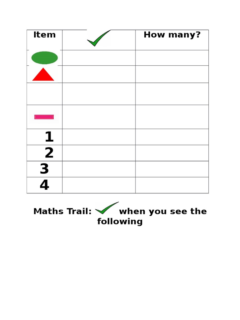 Maths Trail | PDF