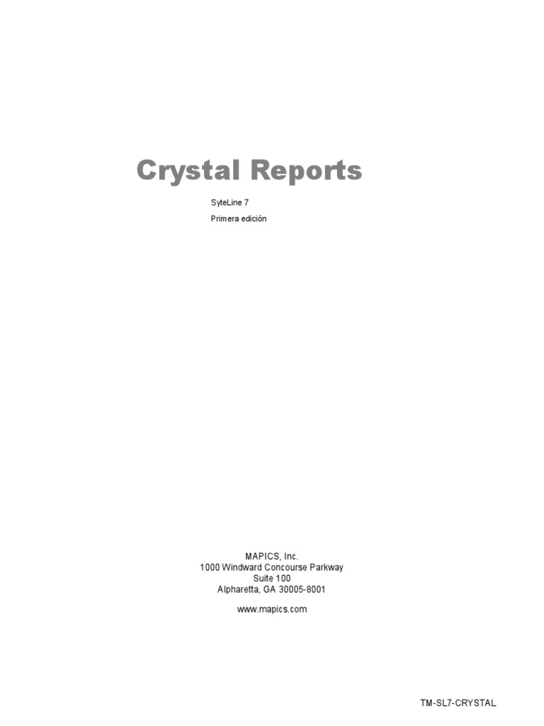 Reportes Con Crystal Reports | PDF | Point and Click | Ventana ...