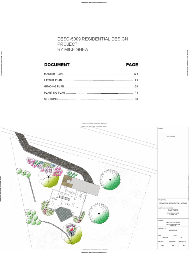 Residential Landscape Design Project | PDF | Flora | Plants