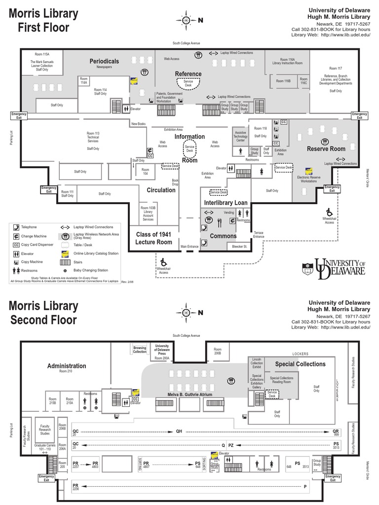 Morris Library First Floor: Periodicals | PDF | Libraries | Office ...