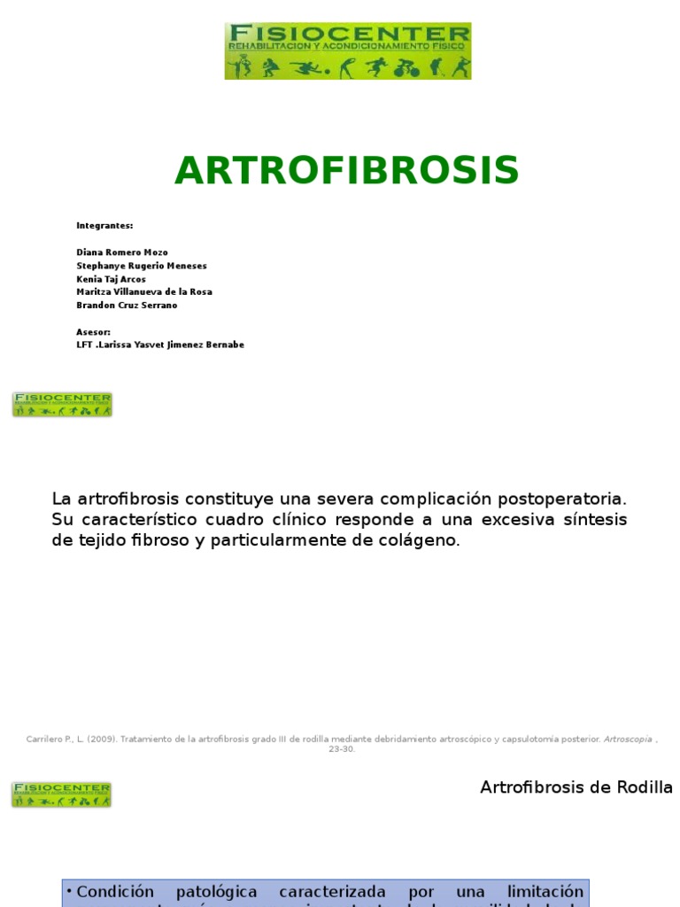 Artrofibrosis de rodilla: clasificaciones, etiología, fisiopatología ...