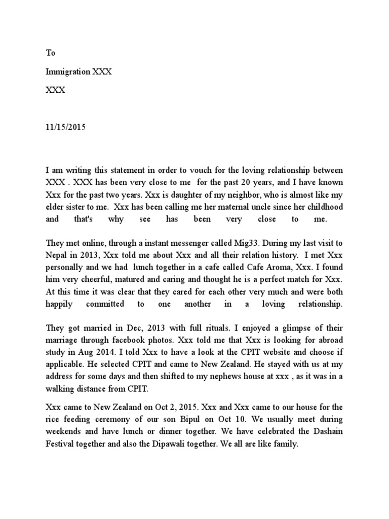 Relationship Letter Sample | PDF | Wellness | Mystery, Thriller & Crime ...