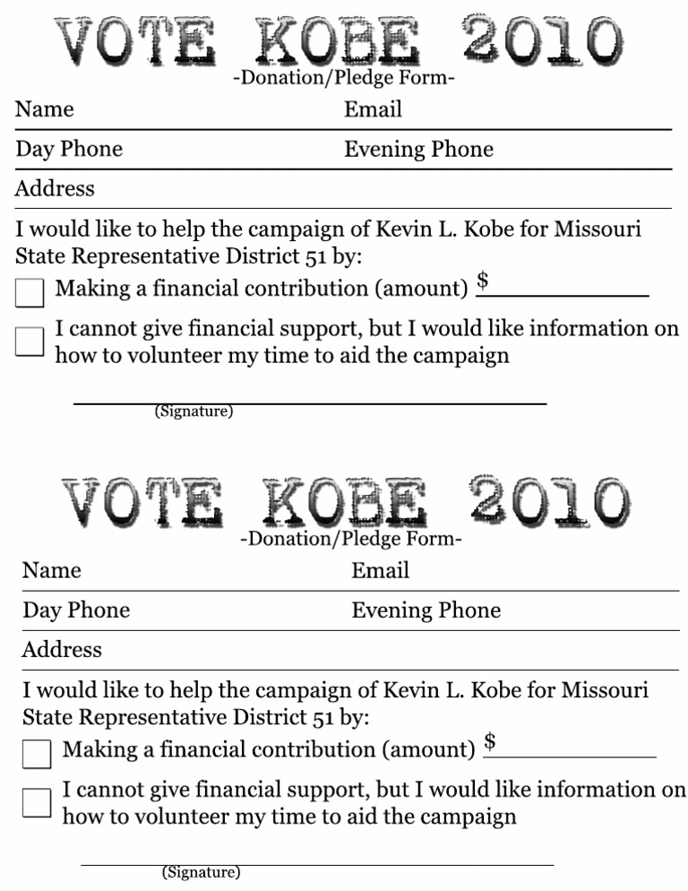 Pledge Form | PDF