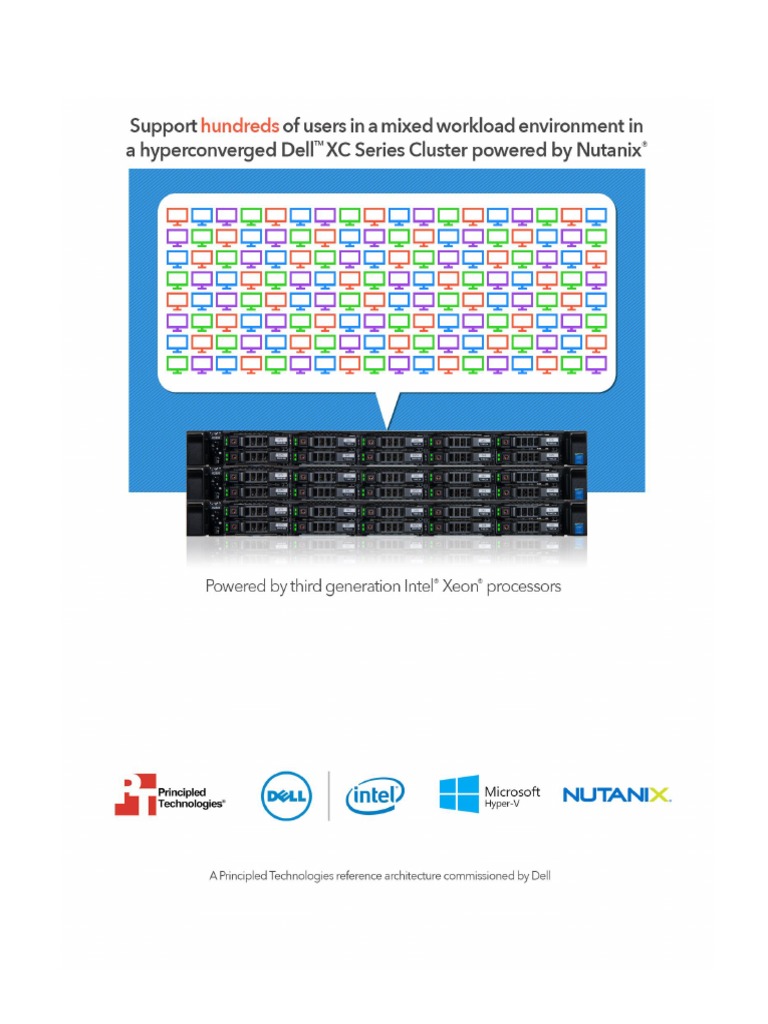 Dell XC630-10 Nutanix On Hyper-V Reference Architecture | PDF | Hyper V | Cloud Computing