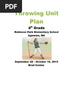 Throwing and Catching Cues Checklist | PDF | Ball Games | Sports