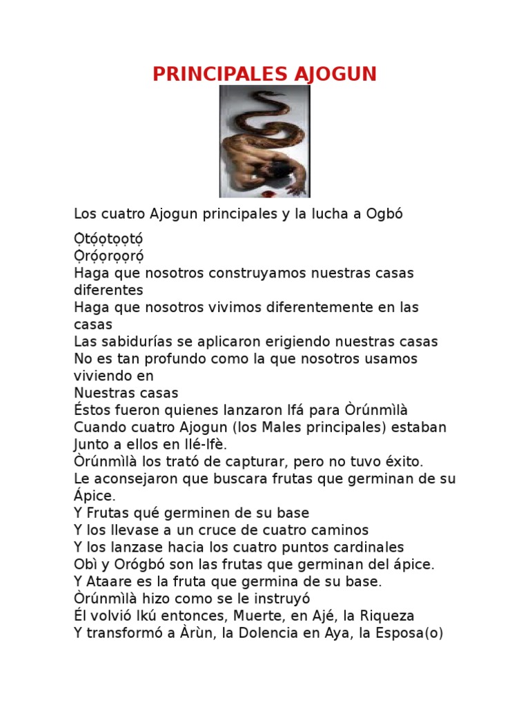 014 Principales Ajogun | PDF