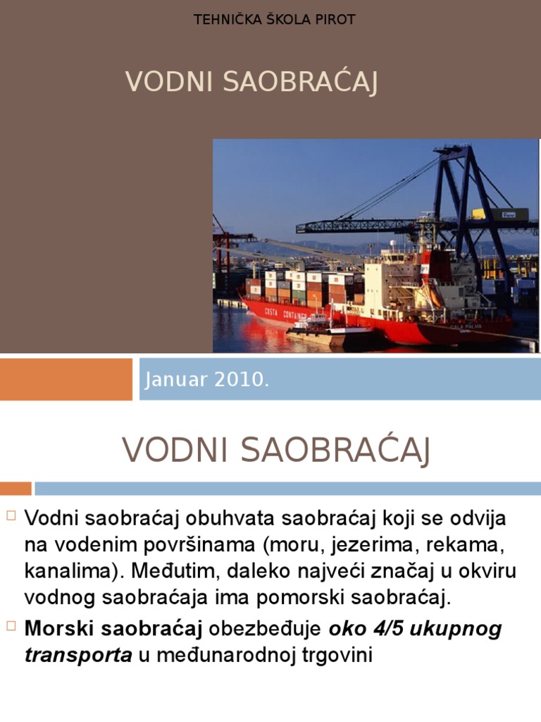 Vodni Saobracaj | PDF