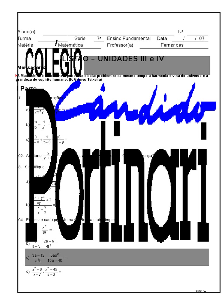 Sistema Exerc. | PDF