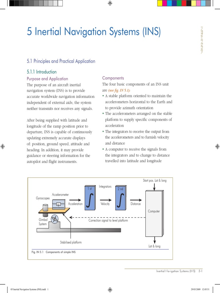 Aircraft Inertial Navigation Systems | PDF | Inertial Navigation System ...
