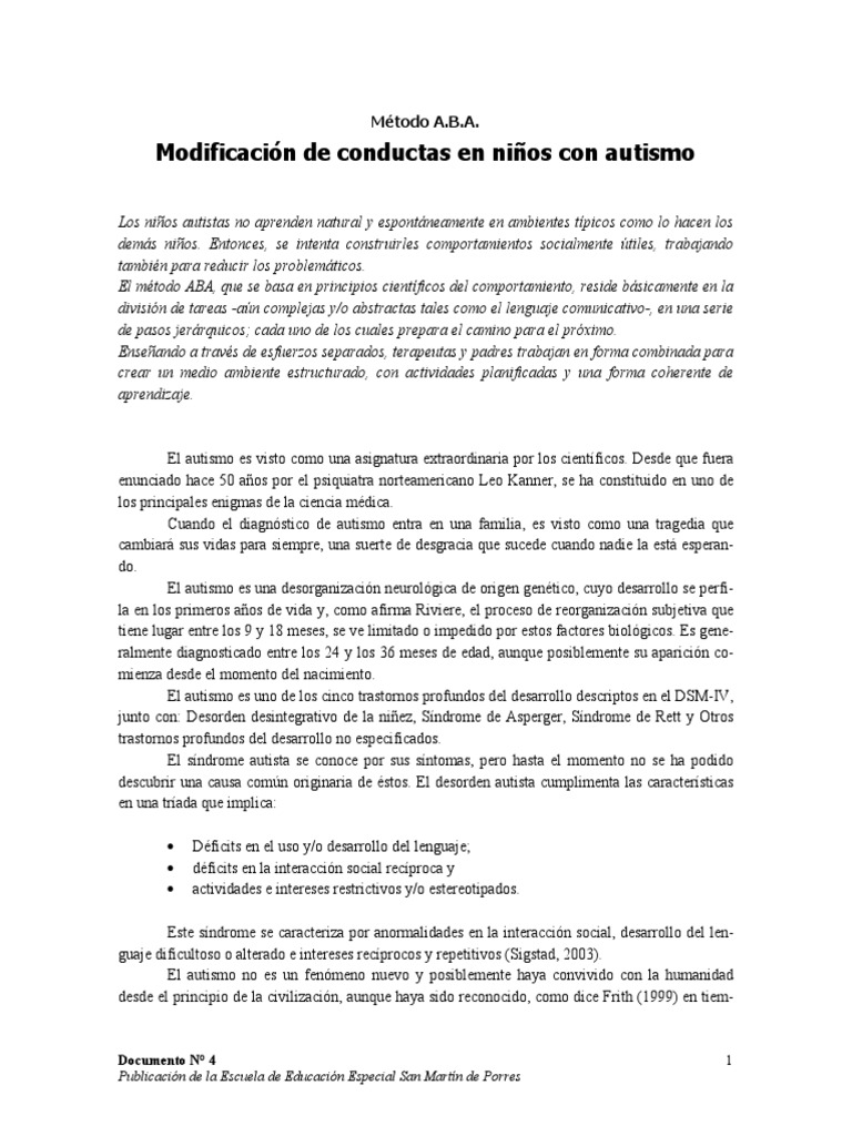 Metodo ABA | PDF