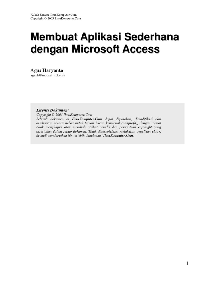 Microsoft Access | PDF