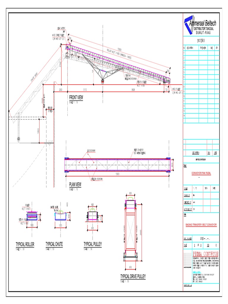 Conveyor Pak Rizal: Baging Transfer Belt Conveyor | PDF