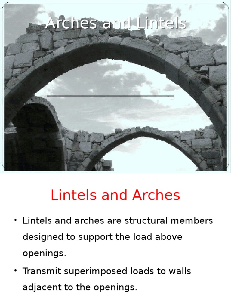 Lintels and Arches 2 | PDF | Concrete | Building Engineering