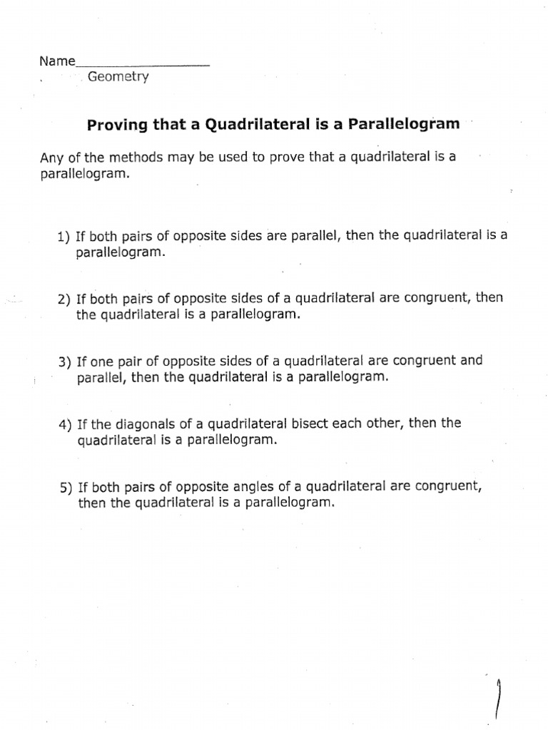Everything About Parallelograms - Squares - Rectangles - Rhombus | PDF ...