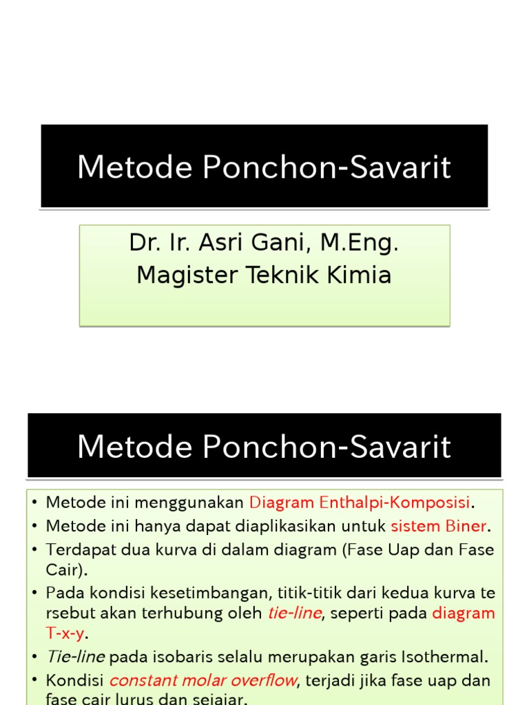 Metode Ponchon-Savarit | PDF