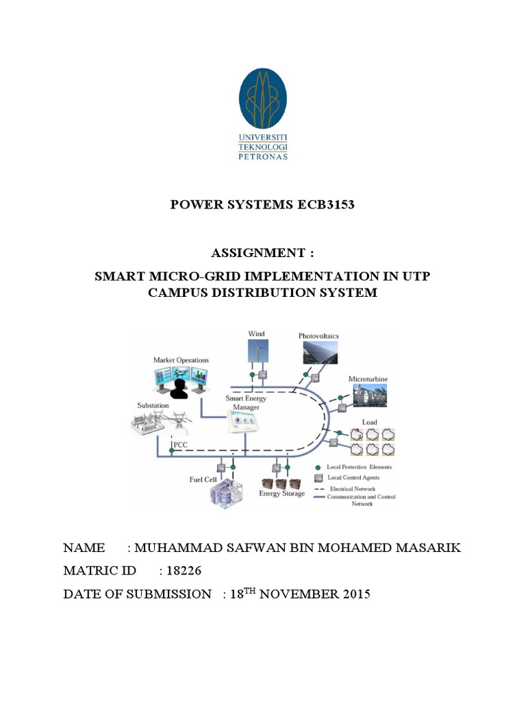 POWER SYSTEMS Assignment Smart Micro Grid | PDF | Distributed ...