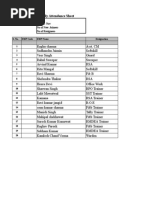 Duty Sheet | PDF