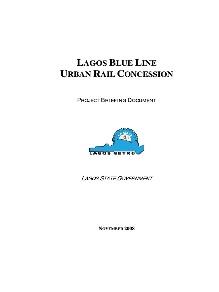 Lagos Blue Line Project Briefing | PDF | Controlled Access Highway ...