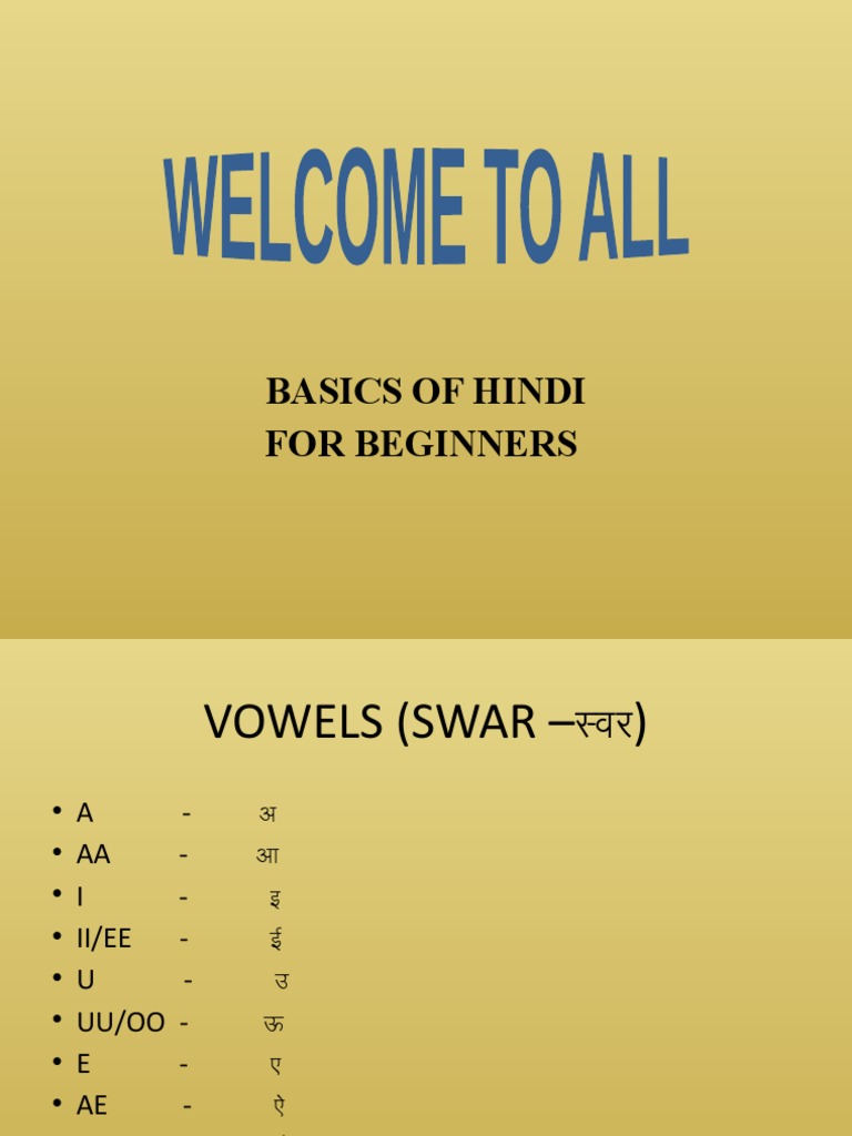 Basics of Hindi For Beginners | PDF | Linguistics | Phonology