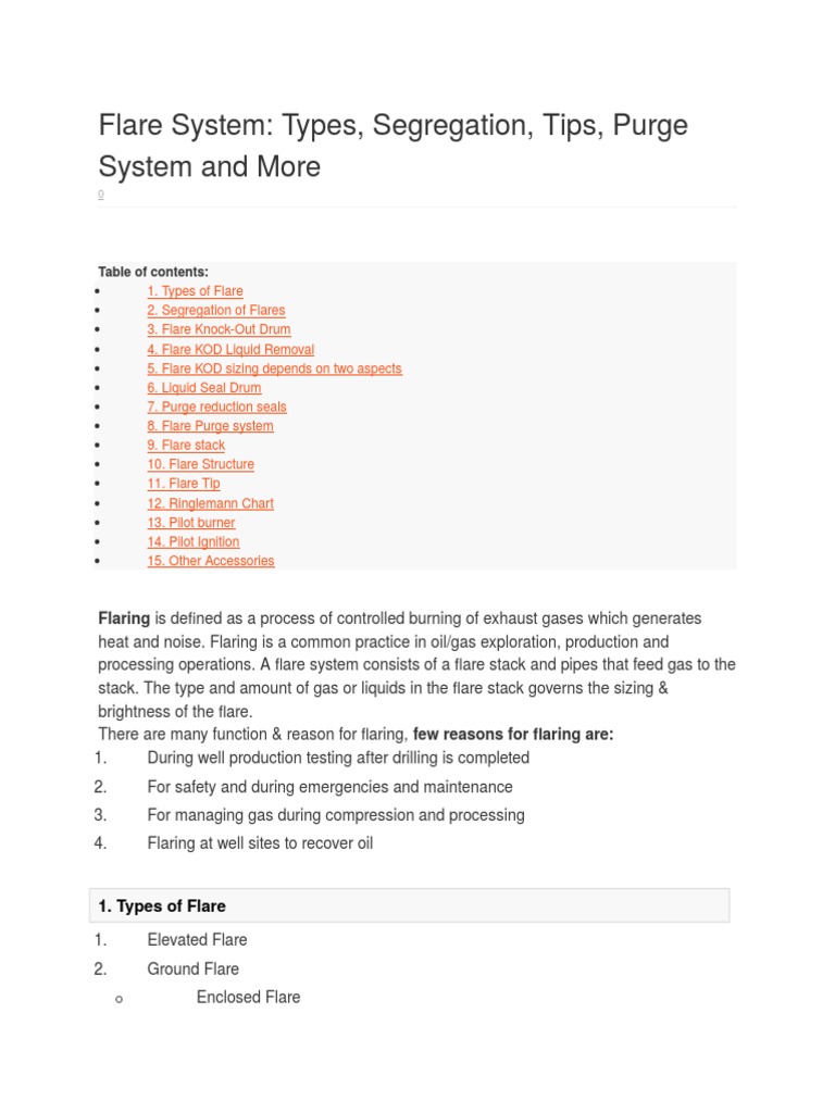 Flare System Engineering Guide | PDF | Technology & Engineering