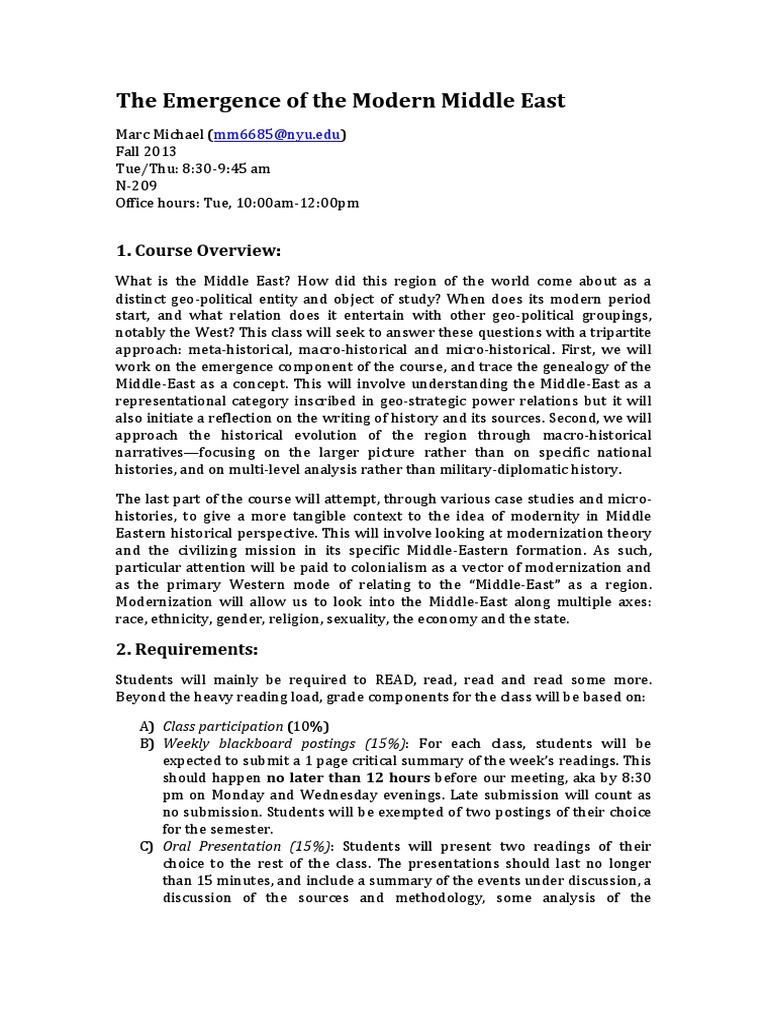 Understanding the Modern Middle East | PDF | Modernization Theory ...
