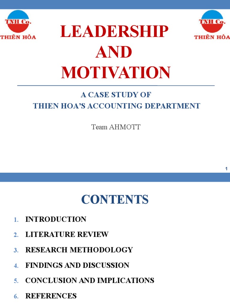 Leadership AND Motivation: A Case Study of Thien Hoa'S Accounting ...