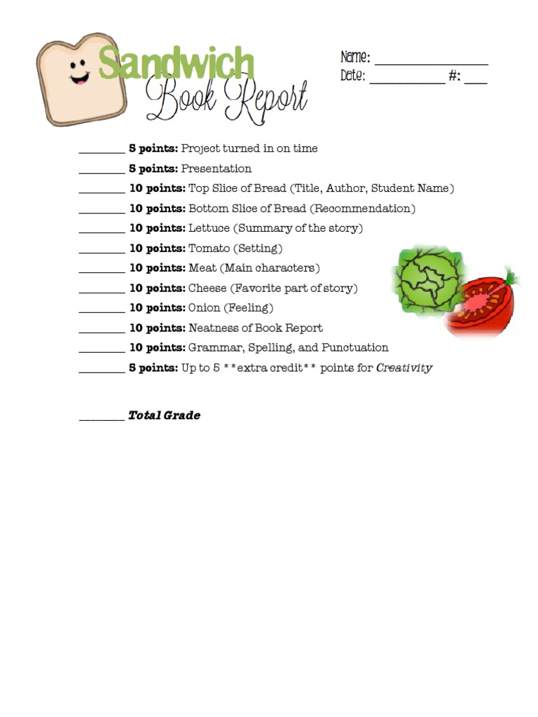 Book Report Rubric | PDF