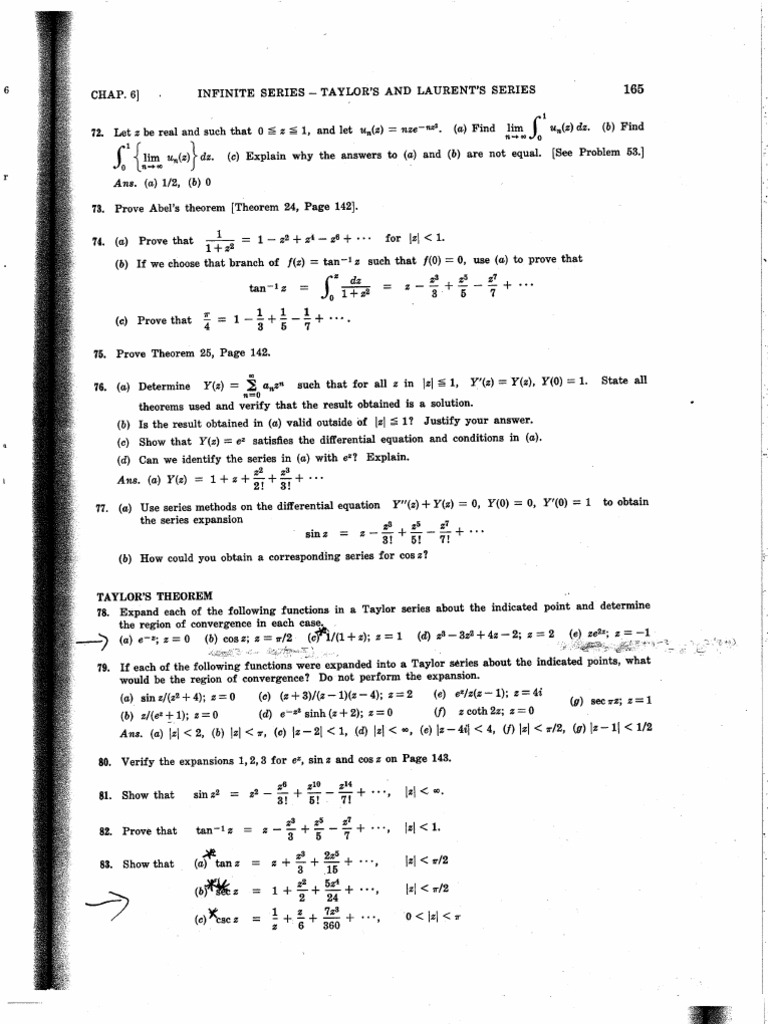 Understanding Laurent Series and Theorems | PDF | Series (Mathematics ...
