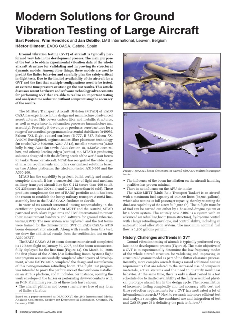 Modern Solutions For Ground Vibration Testing of Large Aircraft | PDF ...