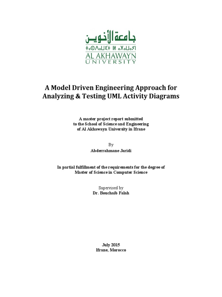 A Model Driven Engineering Approach For Analyzing And Debugging Uml Activity Diagrams Pdf