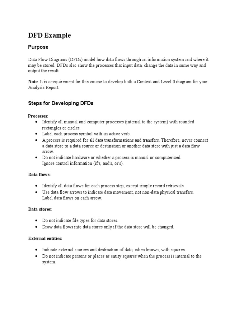 DFD Example | PDF | Computing | Data
