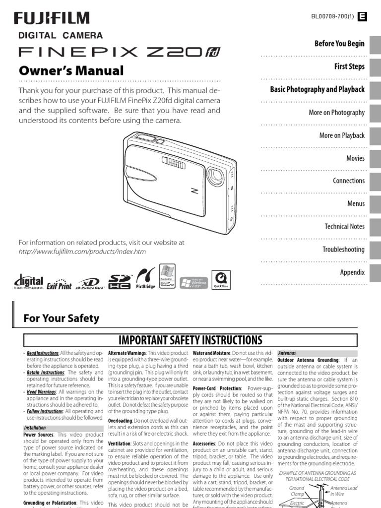 Finepix z20fd Manual 01 PDF | PDF | Business