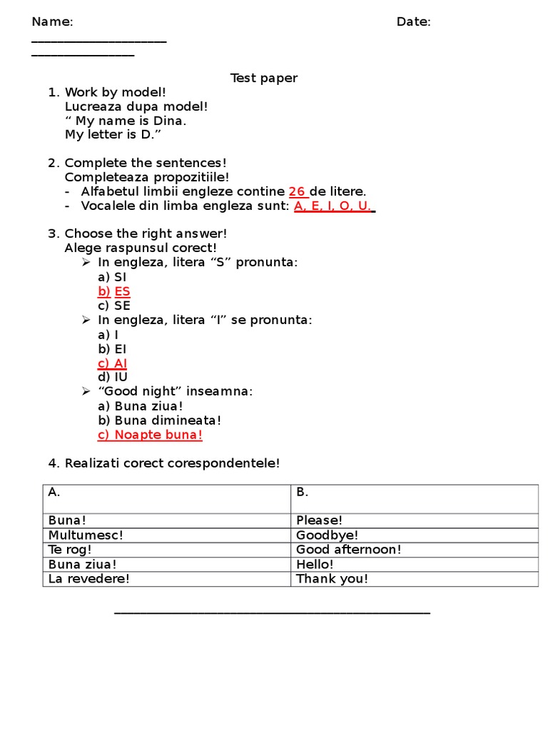English Language Test Paper | PDF | Foreign Language Studies | Home ...