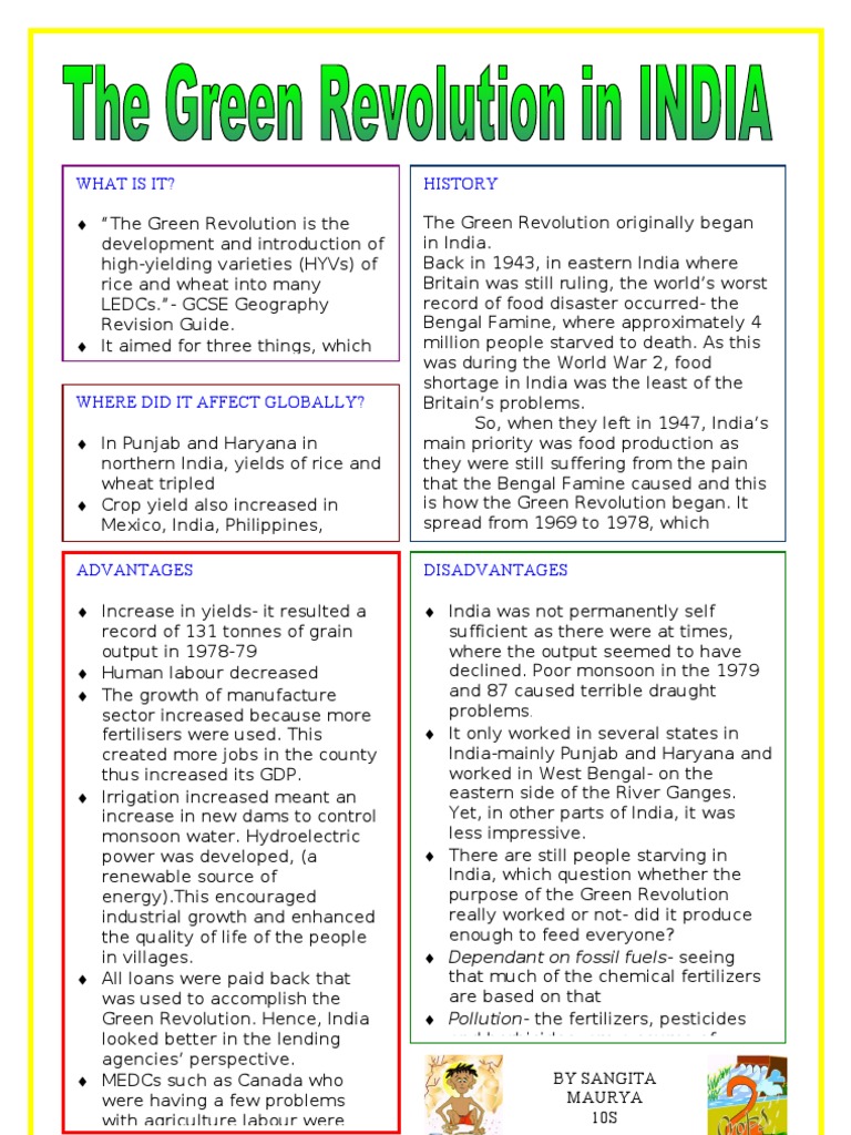 The Green Revolution in India | PDF | Green Revolution | Land Management