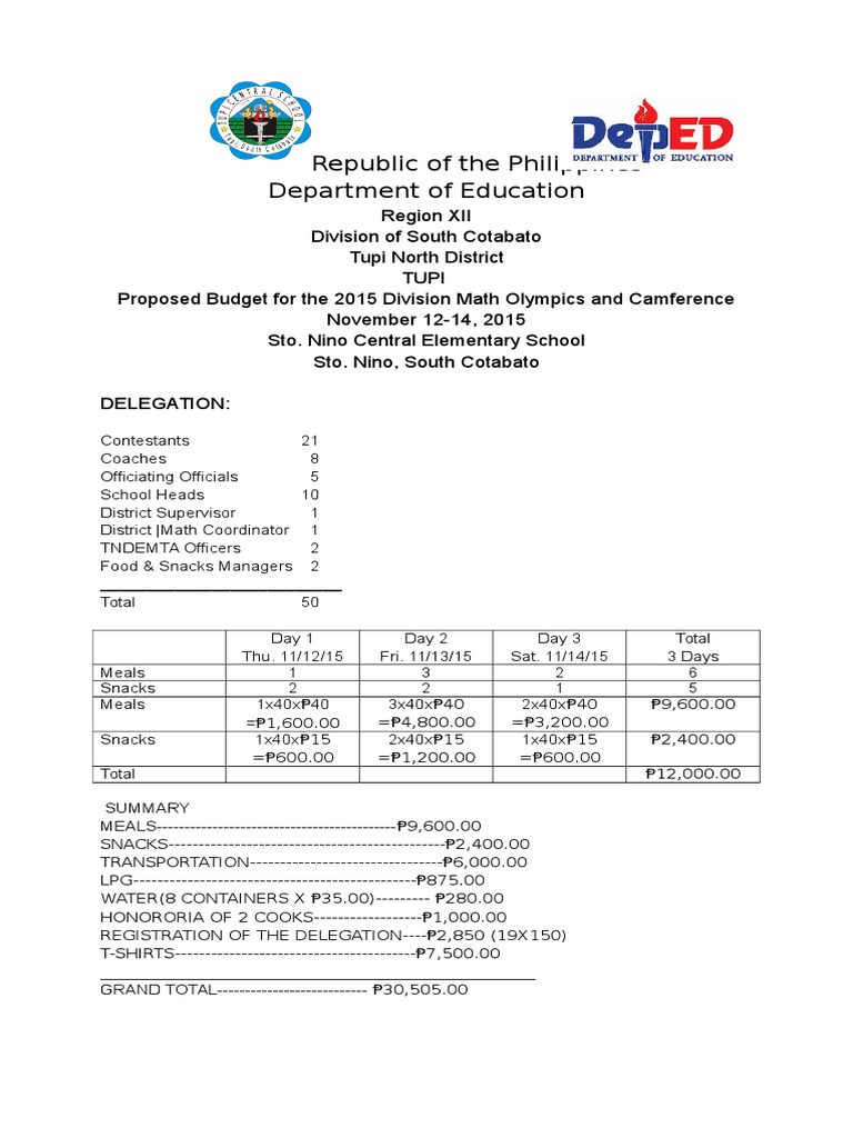 Republic of The Philippines Department of Education | PDF