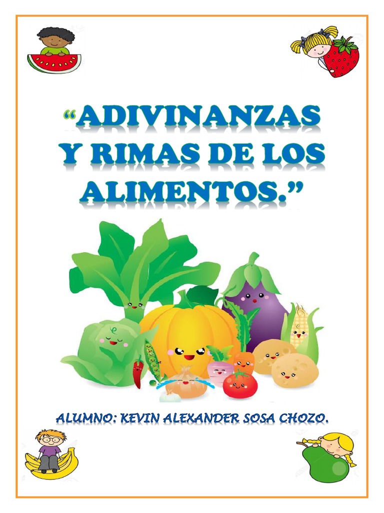 Adivinanzas y Rimas de Alimentos | PDF